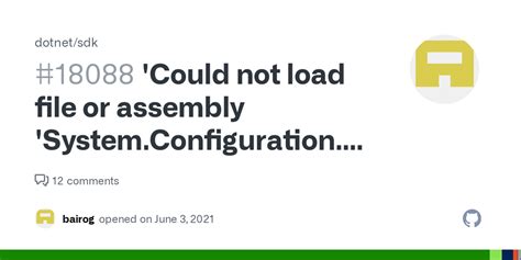 Could Not Load File Or Assembly Systemconfiguration
