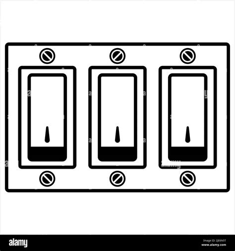Switch Icon Electrical Switch Vector Art Illustration Stock Vector
