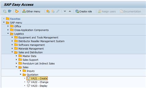 SAP SD Create Quotation