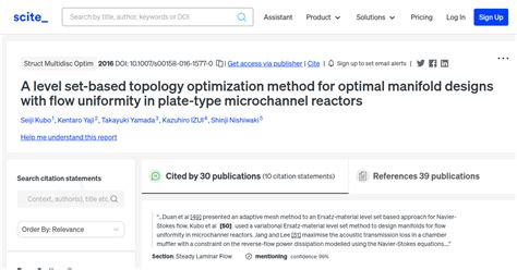 A Level Set Based Topology Optimization Method For Optimal Manifold Designs With Flow Uniformity