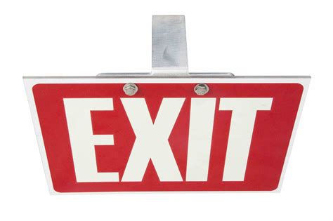 Larson Electronics Exit Sign Polycarbonate Construction Aluminum Mounting Bracket White