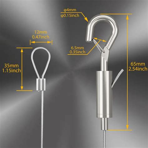 Wire Hook Wire Rope Adjustable Wire Rope Stainless Steel Temu Australia