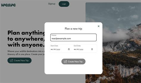 Travel Reactjs Examples