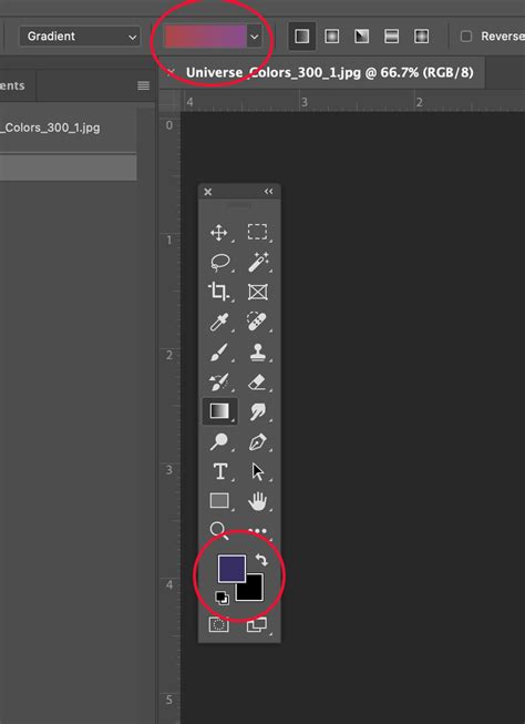 Gradient Tool Not Using The Already Selected Color Adobe Product Community 13991787