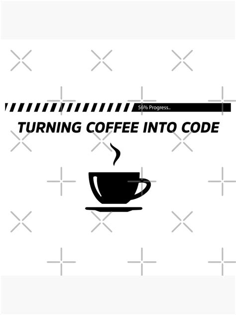 Turning Coffee Into Code Funny Programming Jokes Light Color Poster By Springforce Redbubble