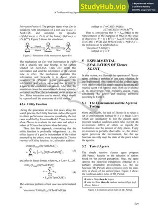 A Problem Solving Agent To Test Rational Agents A Case Study With Reactive Agents Pdf