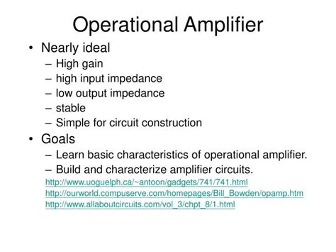 Ppt Operational Amplifier Powerpoint Presentation Free Download Id