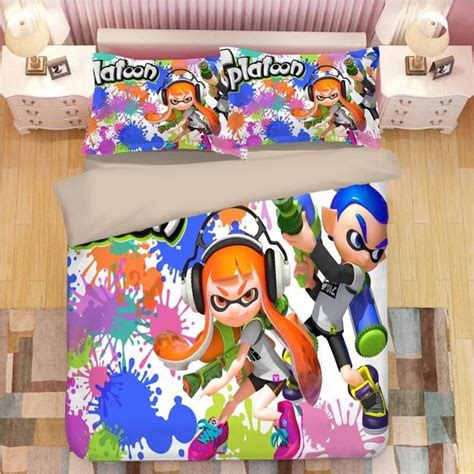 Splatoon 6 Duvet Quilt Bedding Set Luxdesigni