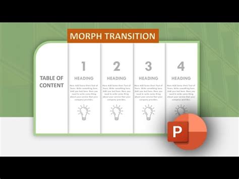 Morph transition, PowerPoint tutorials.New PowerPoint presentation design idea. - YouTube