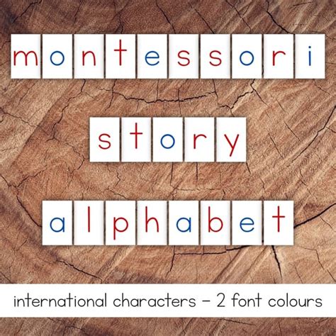 Montessori Story Alphabet Moveable Alphabet By Little Spark Company