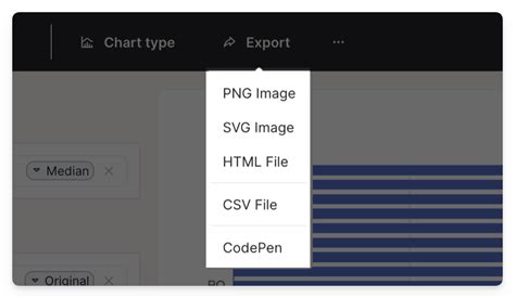 Export Options Tabulate