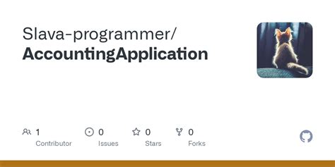 Github Slava Programmeraccountingapplication