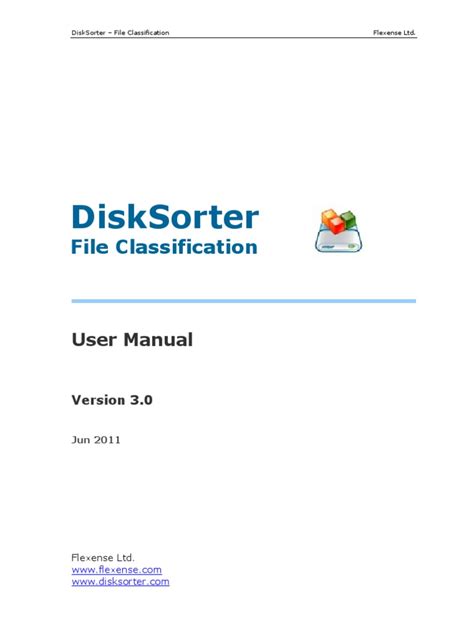 disksorter file classification pdf command line interface