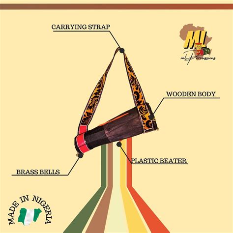 Authentic Nigerian Talking Drum Iya Ilu Bata Double Sided Bata Etsy