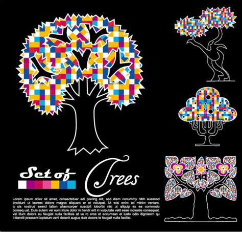 Abstract Trees Background Vector Vectors Graphic Art Designs In Editable Ai Eps Svg Format