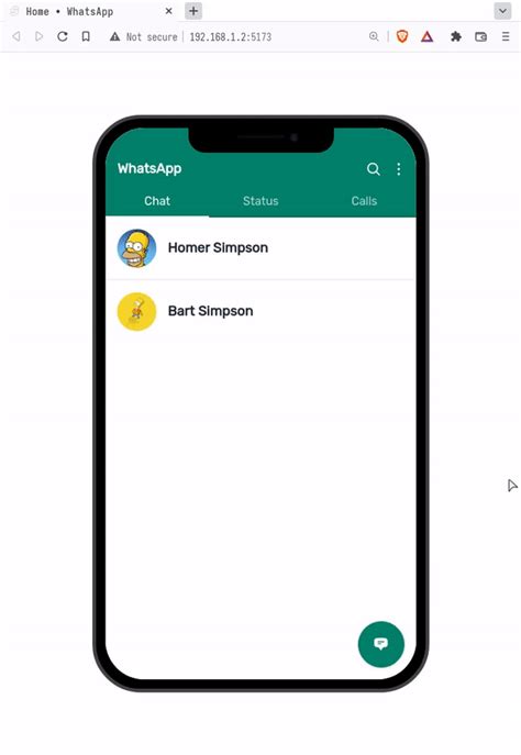 Whatsapp Mockup Screen With Messages And Chats Using Daisyui And