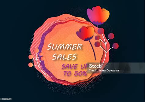 오버레이 효과와 창조적 인 추상적 인 꽃 배경 밝은 요소와 신선한 디자인 아이디어는 광고에 관심을 끌기 위해 0명에 대한 스톡 벡터 아트 및 기타 이미지 Istock