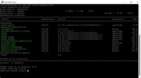 Instalar Mysql Server En Rocky Linux Proyecto A