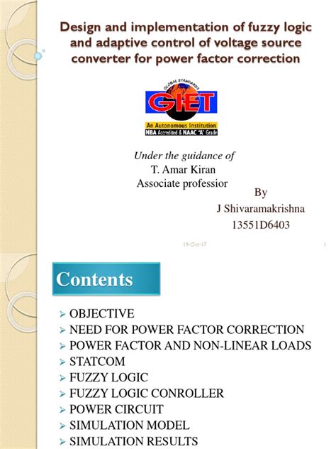 Fuzzy Logic Controller For Vsi For Power Factor Correction Pdf