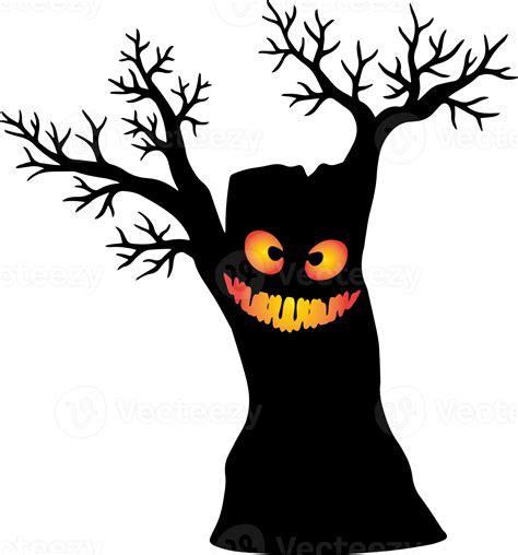 Halloween Tree Spooky Background 12498045 Png