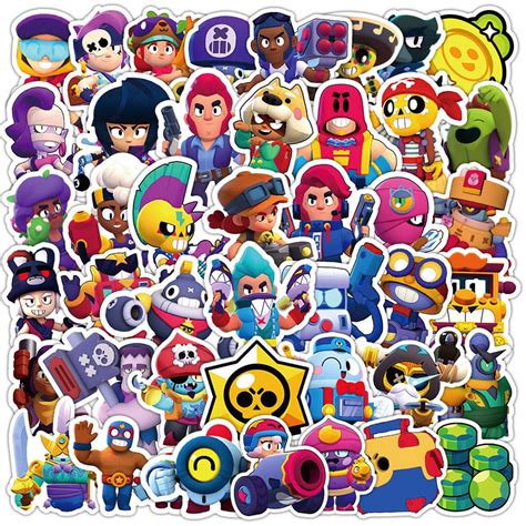 50pcs Brawl Stars Stickers Brawler Stars