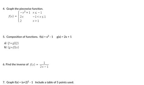 Solved Graph The Piecewise Function Chegg