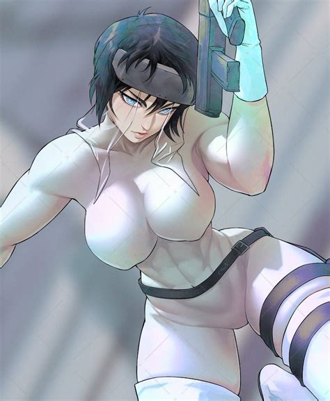 Kusanagi Motoko Ghost In The Shell Drawn By Gabriel Carrasquillo Danbooru