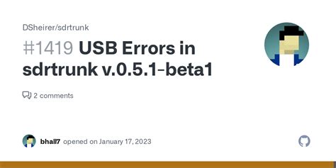 Usb Errors In Sdrtrunk V051 Beta1 · Issue 1419 · Dsheirersdrtrunk