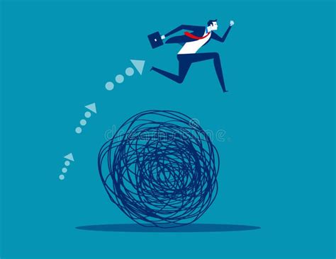Businessman Avoiding Risk Represents Trade Risks And Peril Stock