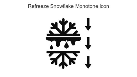 Refreeze Snowflake Monotone Icon In Powerpoint Pptx Png And Editable Eps Format PPT Template