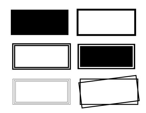 Rectangle Svg Frame Svg For Commercial Use Cut File Rectangle Png