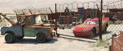 Rusty Cars Movie Mcqueen And Mater Disney Cars Scenes Cars Disney Pixar