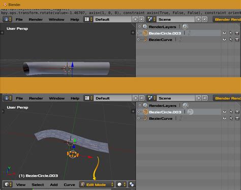 Bezier Curve Bevel Object Is Creating A Flat Surface Blender Stack