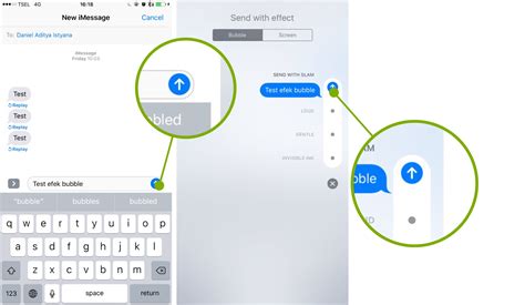 Hybrid Co Id Panduan Menggunakan Efek Bubble Dan Fullscreen IMessage IOS 10