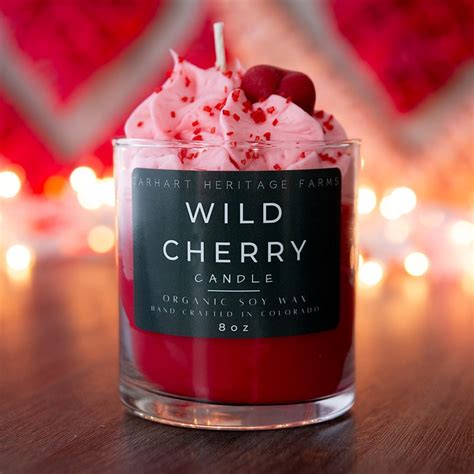 Cherry Candle L Ttlec Pr Ce Etsy Canada