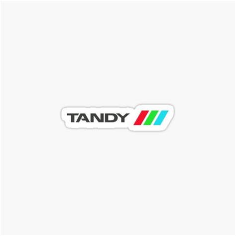 Vintage Tandy Computer Logo Sticker For Sale By Classicmotors Redbubble