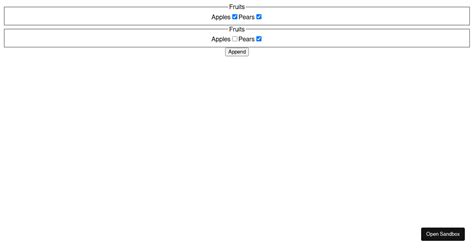 Fieldarray Checkboxes Append Bug Codesandbox