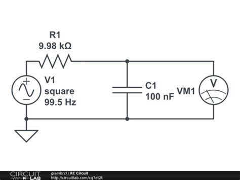 Rc Circuit Circuitlab