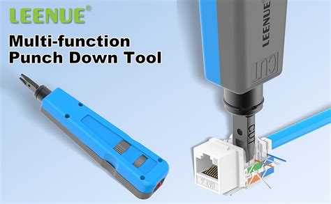 Leenue Punch Down Tool 110 Ethernet Keystone Punch Tool With 11066