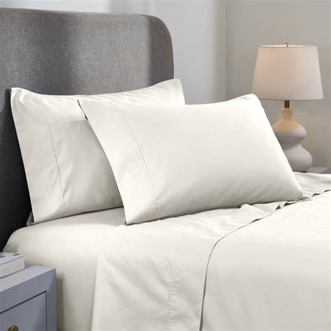 Superior 1000 Thread Count 4 Piece 4 Piece Ivory Cotton Blend Sheets