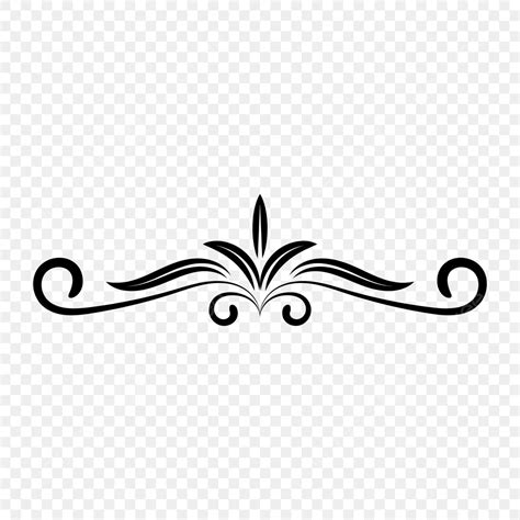 Ornamento Divisor Floral Png Png Divisor Floral A Linha Floral Linha Divisória Decorativa