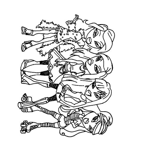 Kleurplaten En Zo Kleurplaten Van Bratz