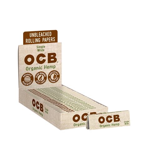 Organic Hemp Single Wide Rolling Papers Ocb Usa Rolling Paper Store