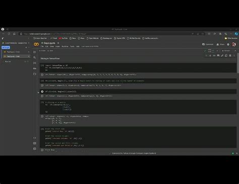 🚀 Day 6 Mastering Tensorflows Slicing And Indexing Today I Delved