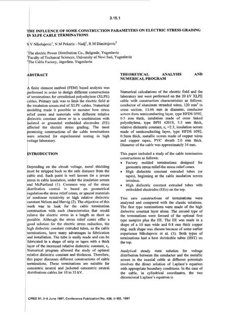 Nikolaj E Vic 1997 Pdf Insulator Electricity Dielectric