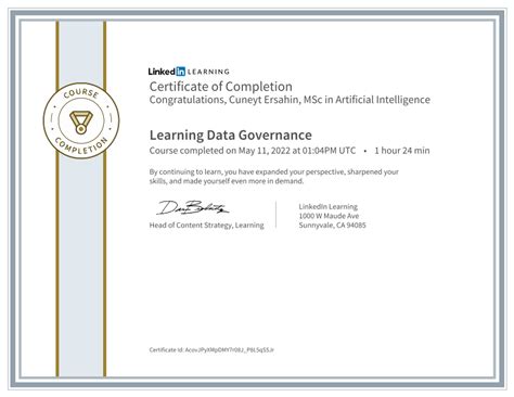 Certificate Of Completion Cuneyt Ersahin Msc