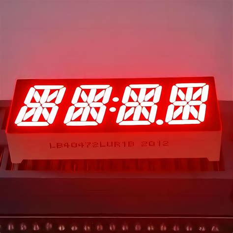 Ultra Bright Red Inch Digit Alphanumeric LED Display Common Cathode For Microwave Oven