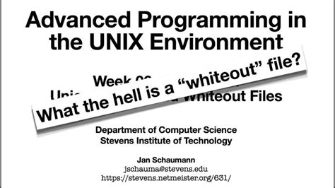 Jan Schaumann On Linkedin Advanced Programming In The Unix Environment