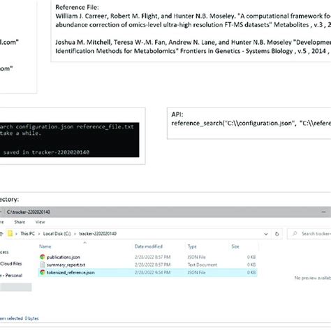 Example Execution Of The Reference Search Use Case Example