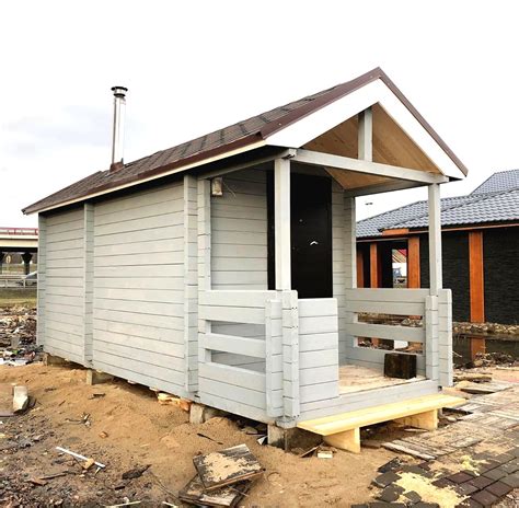 Мини банька из бруса своими руками (6 фото). Идея для дачи - Фазенда